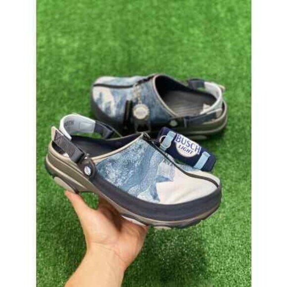 CROCS | Shoes | Crocs Busch Light X Allterrain Clog Mens Shoes Blue ...
